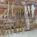 Happy Birthday Acrylic Sign, Happy Birthday, Gold Mirror Sign, Happy ...