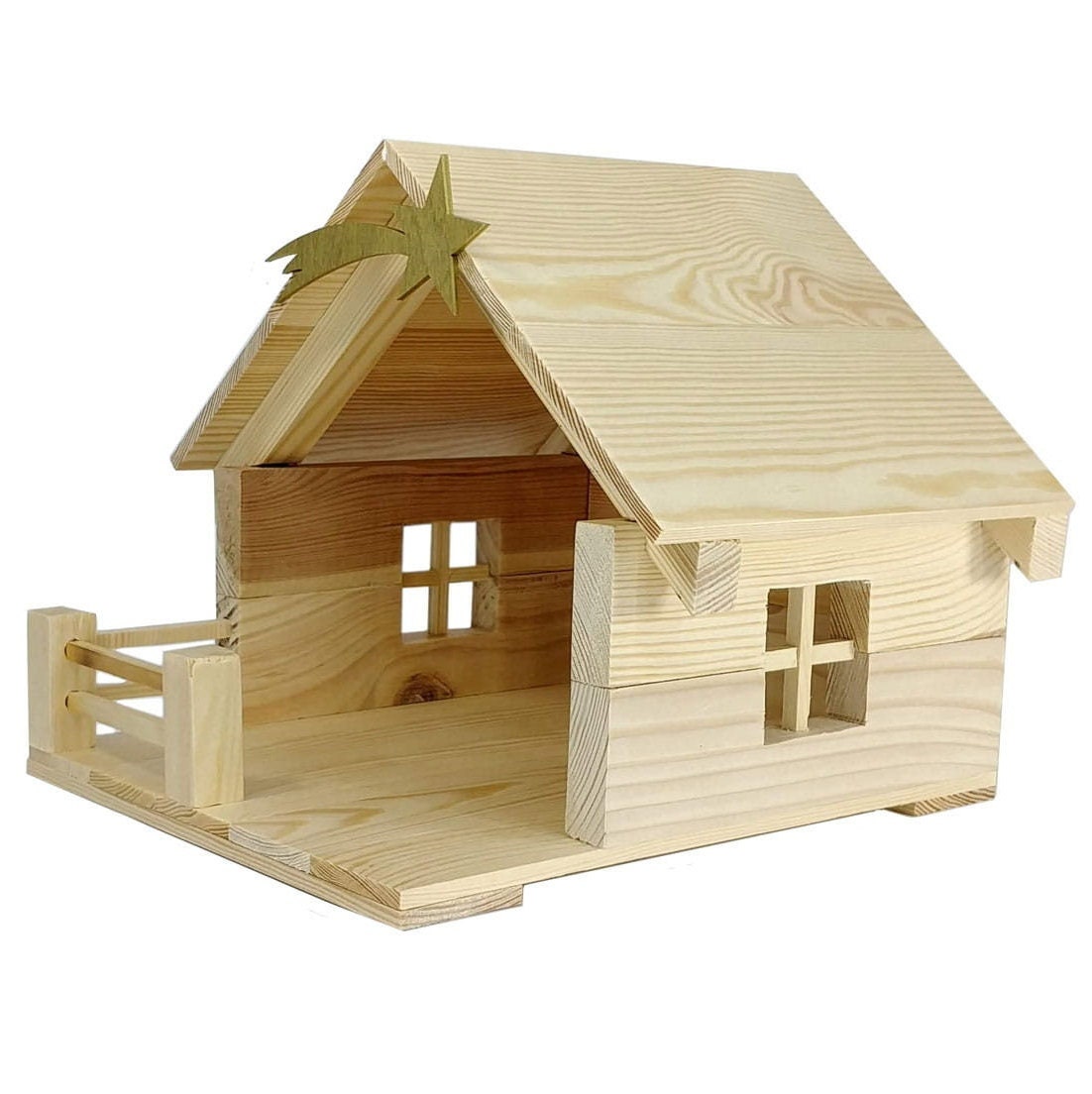 Wooden Nativity Scene Set Christmas Crib Weihnachtskrippe - Etsy