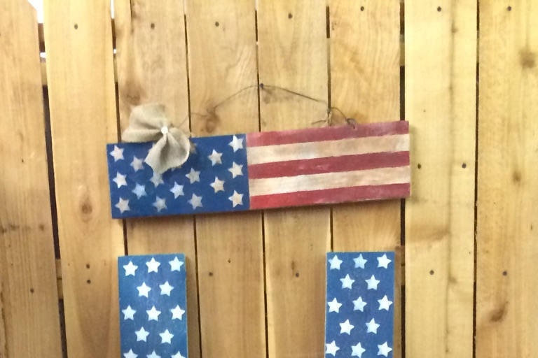 Primitive USA Flag - Etsy