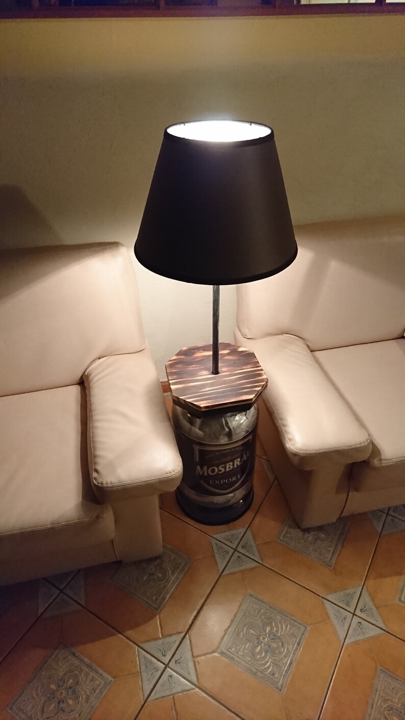 Man-cave Biere Keg Torchere / Beer Keg Floor Lamp - Etsy