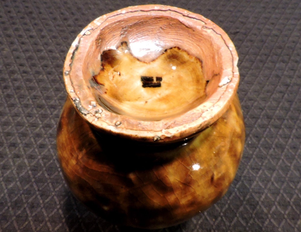 Antique Japanese Banko Red-ware Pottery Vase 3D Pagoda Scene - Etsy