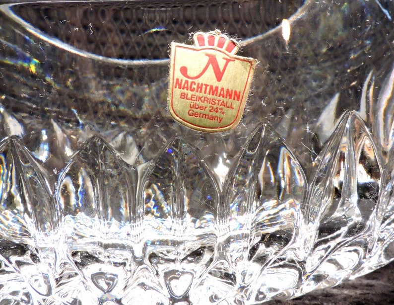 Vintage Nachtmann of Germany Bleikristall Uber 24% Crystal - Etsy