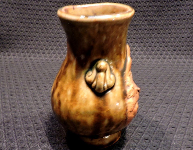 Antique Japanese Banko Red-ware Pottery Vase 3D Pagoda Scene - Etsy