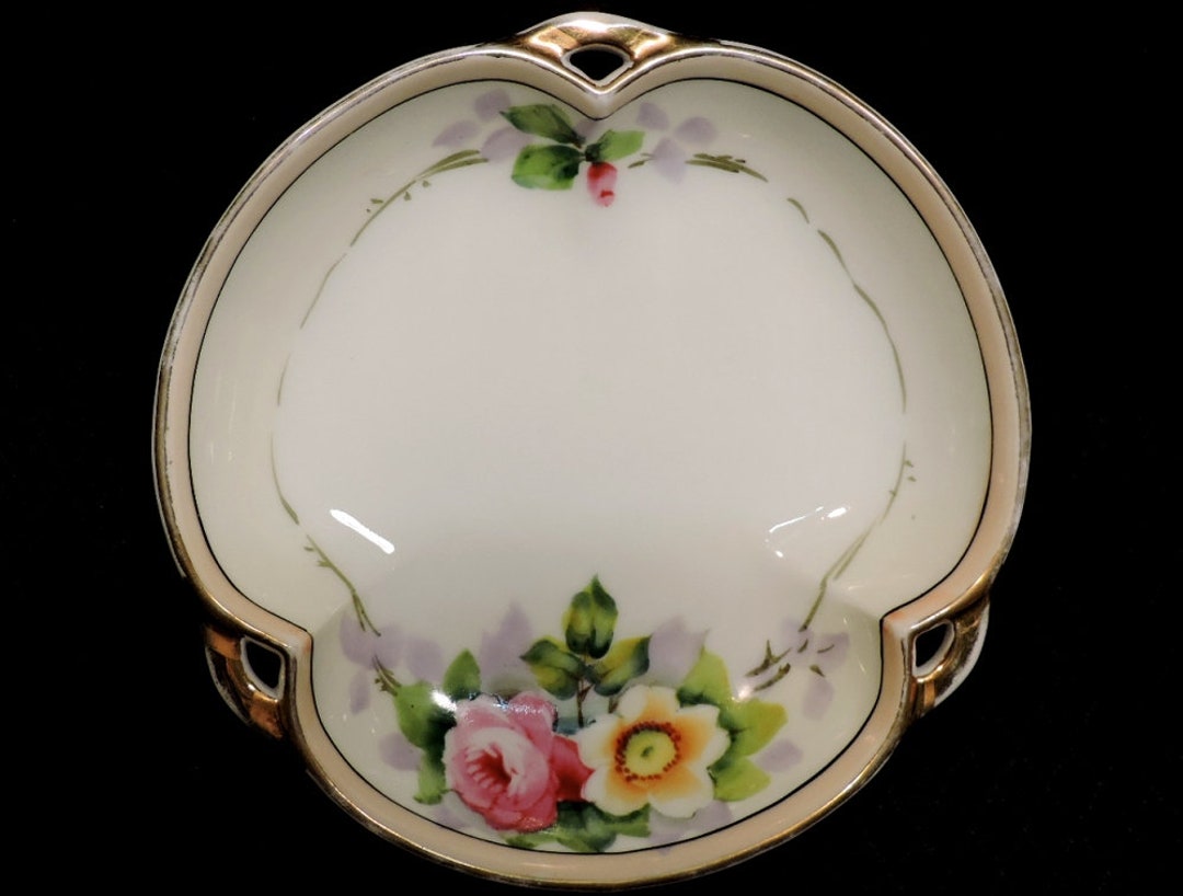 Noritake Morimura Small Hand Painted, Three Handle, Berry Bowl Yellow ...