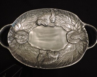 Pewter Rabbit Tray - Etsy