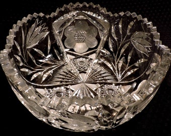 Hand Cut Crystal - Etsy