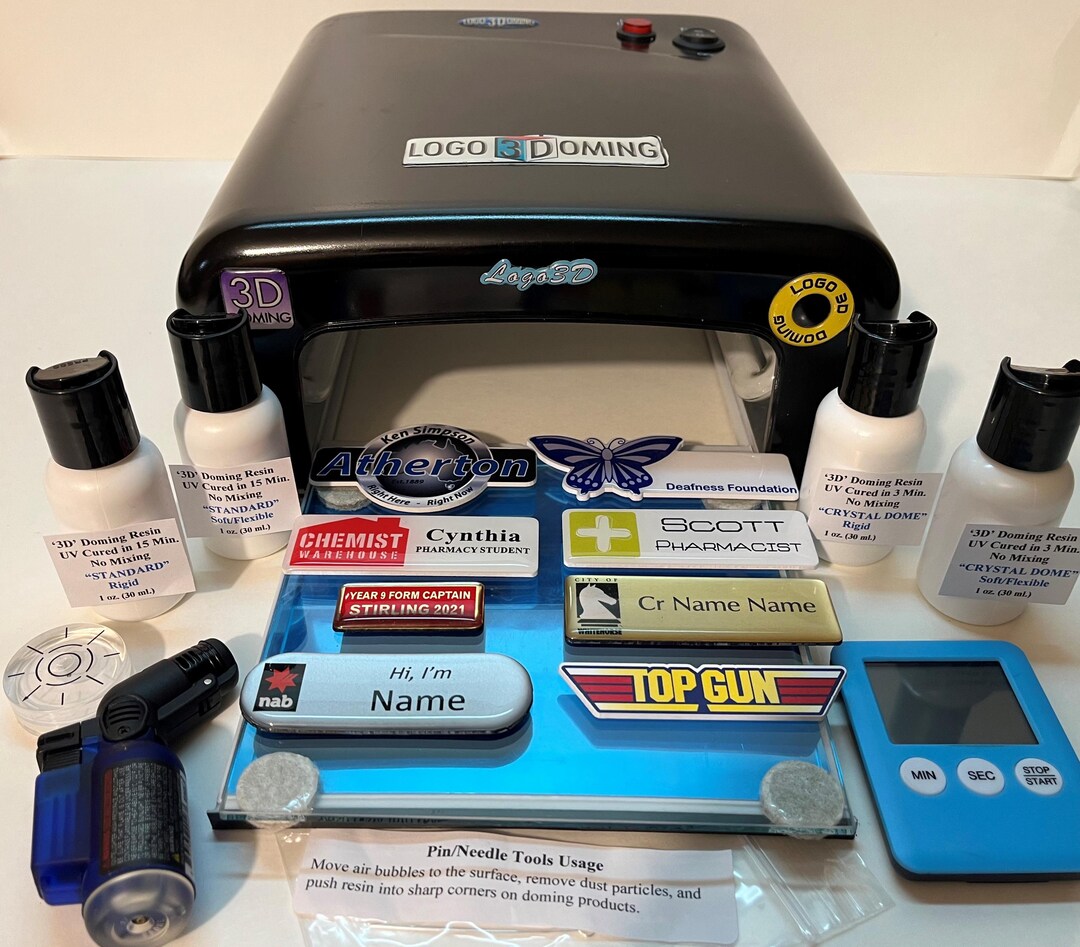 UV Doming for Decals, Name Badge, Apparel, Jewelry, Etc. - Etsy