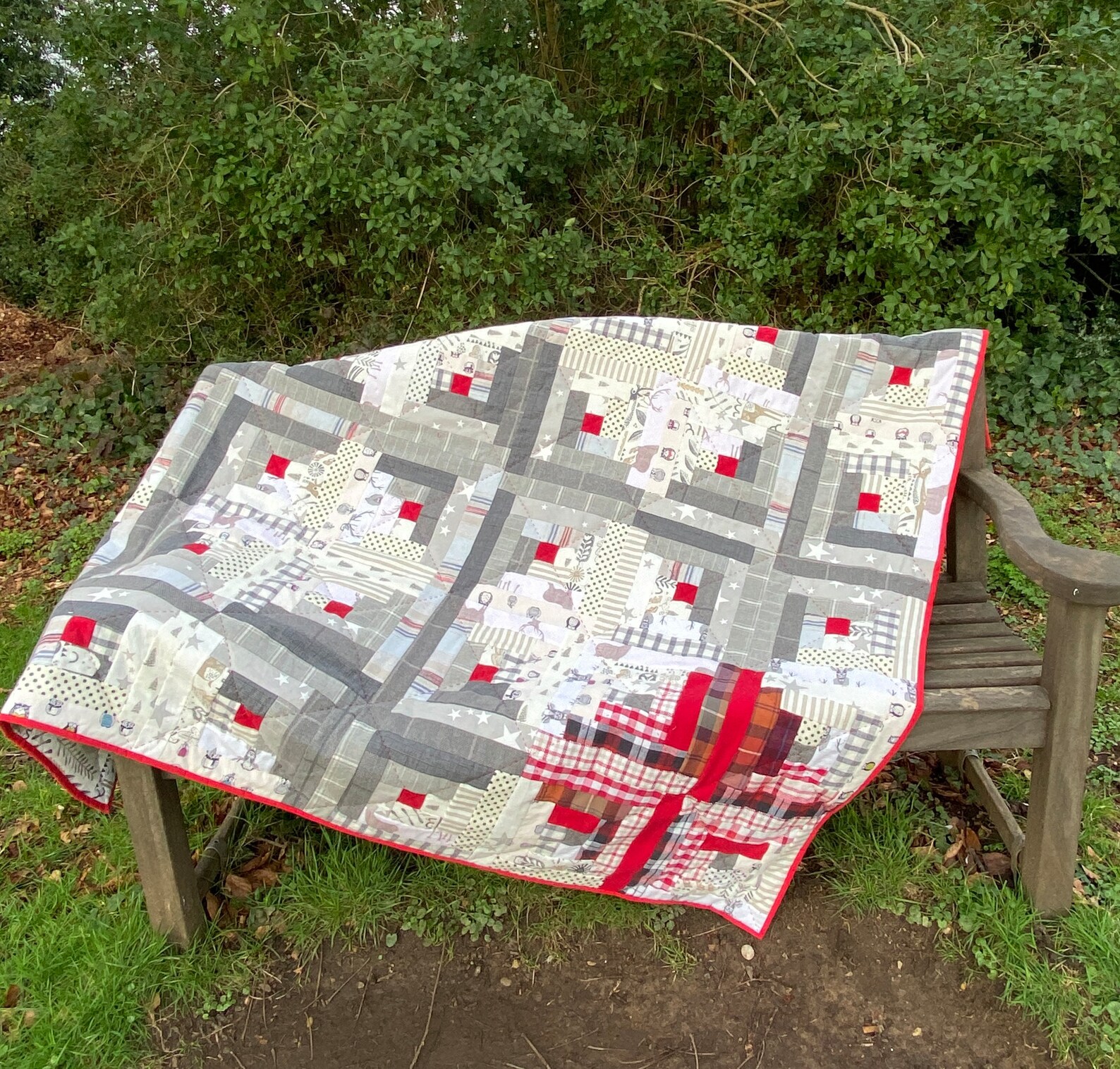 Handmade Double Patchwork Quilt - Etsy UK