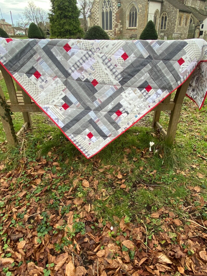 Handmade Double Patchwork Quilt - Etsy UK