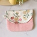 Snap Purse Handmade Flower Two Tone Card Wallet Pouch Cotton Corduroy ...
