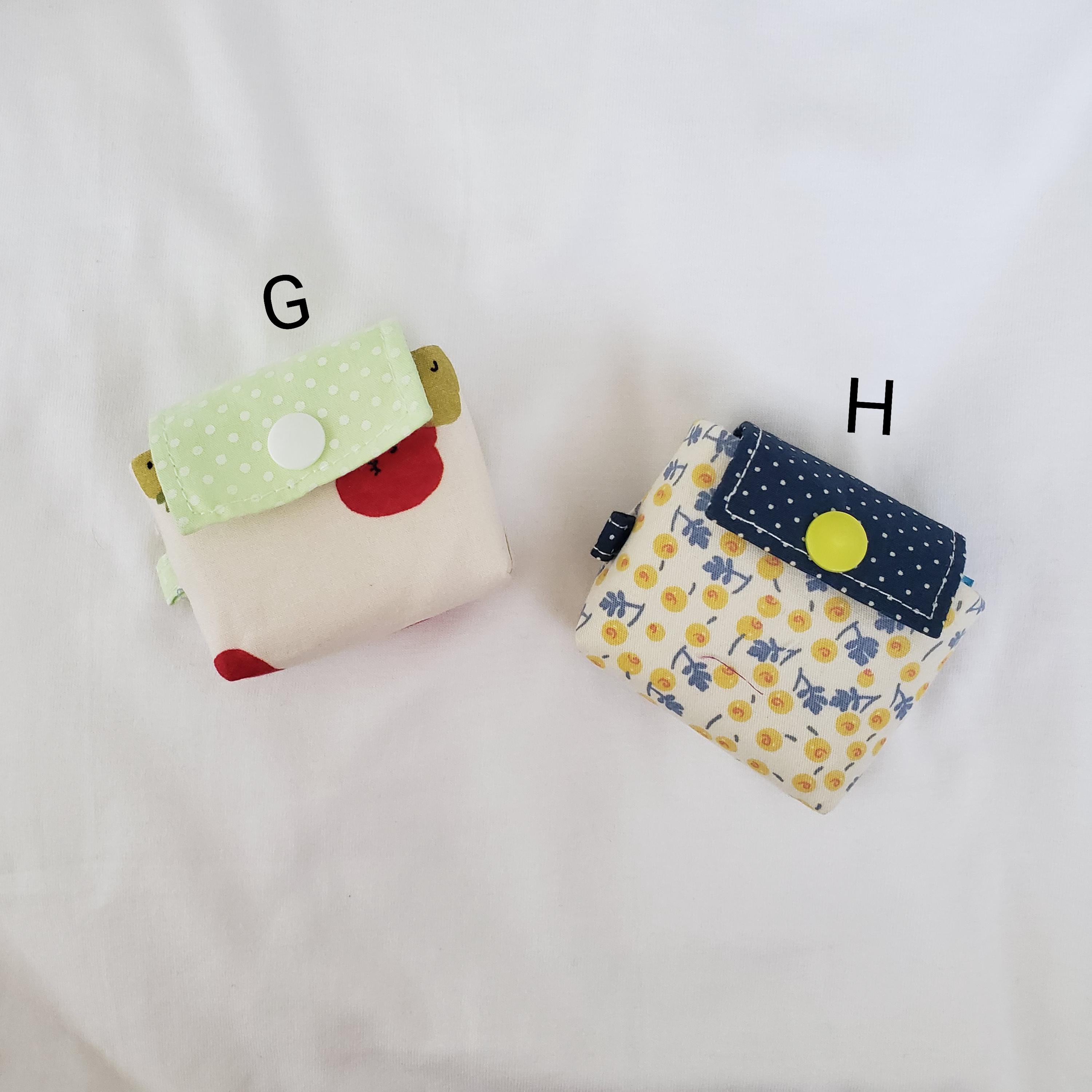 Handmade Cotton Fabric Airpods Pouch: Snap Closure Mini Earbuds Case - Etsy