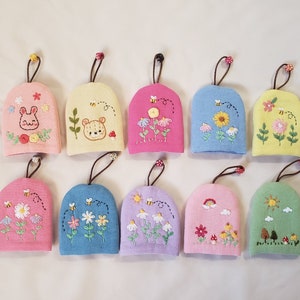 Hand Embroidery Key Cover. Cute Handmade Embroidery Key Case - Etsy