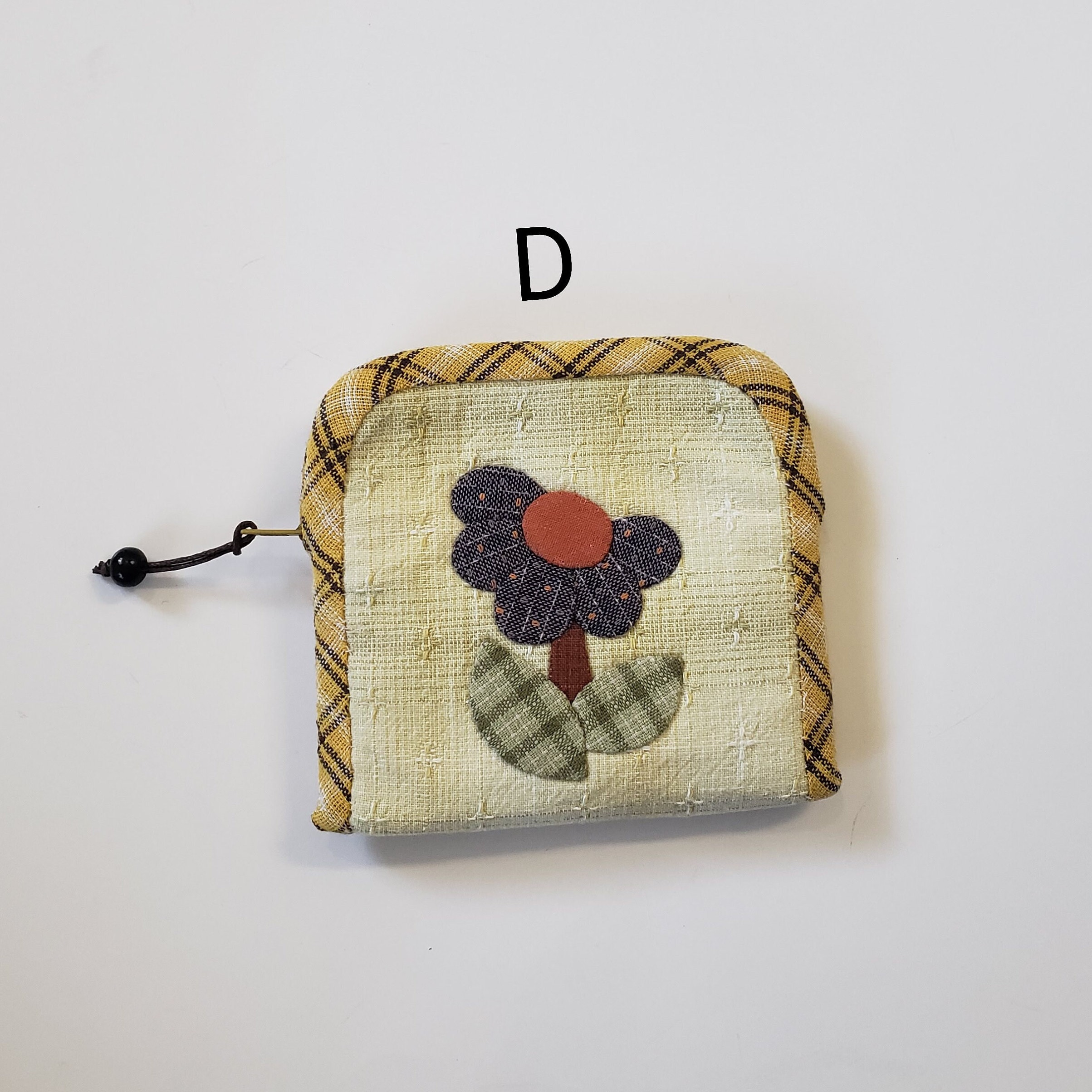 Applique Flower Coin Purse: Handmade Card Holder - Etsy