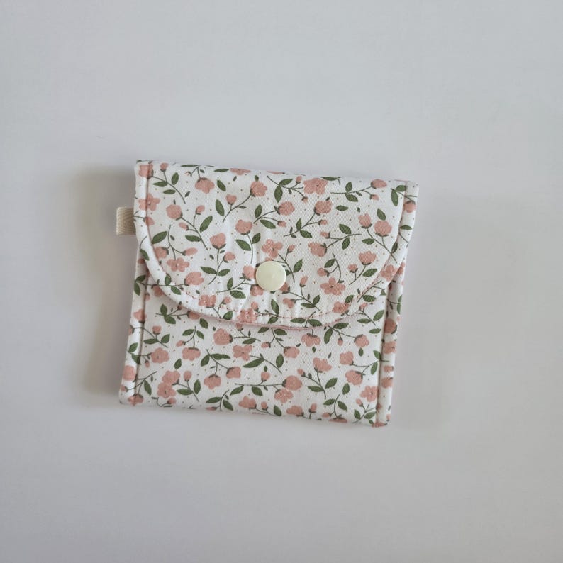 Floral Snap Pouch: Handmade Mini Coin & Jewelry Wallet - Etsy