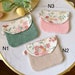 Snap Purse Handmade Flower Two Tone Card Wallet Pouch Cotton Corduroy ...