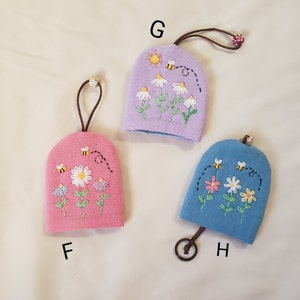 Hand Embroidery Key Cover. Cute Handmade Embroidery Key Case - Etsy