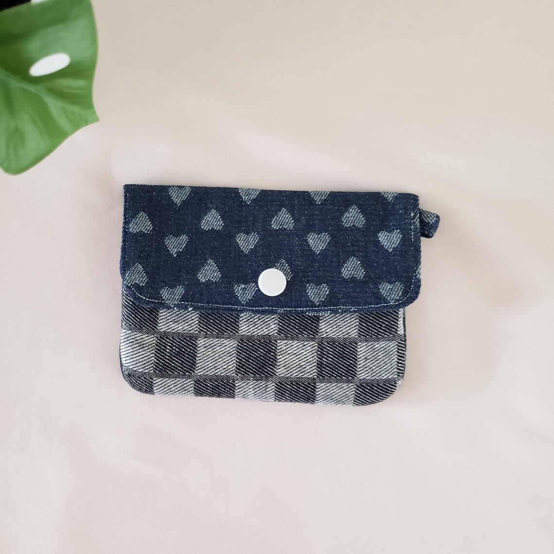 Handmade Denim Wallet. Snap Wallet. Cute Handmade Purse. Jeans Wallet ...