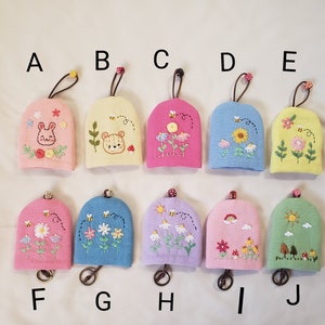 Hand Embroidery Key Cover. Cute Handmade Embroidery Key Case - Etsy