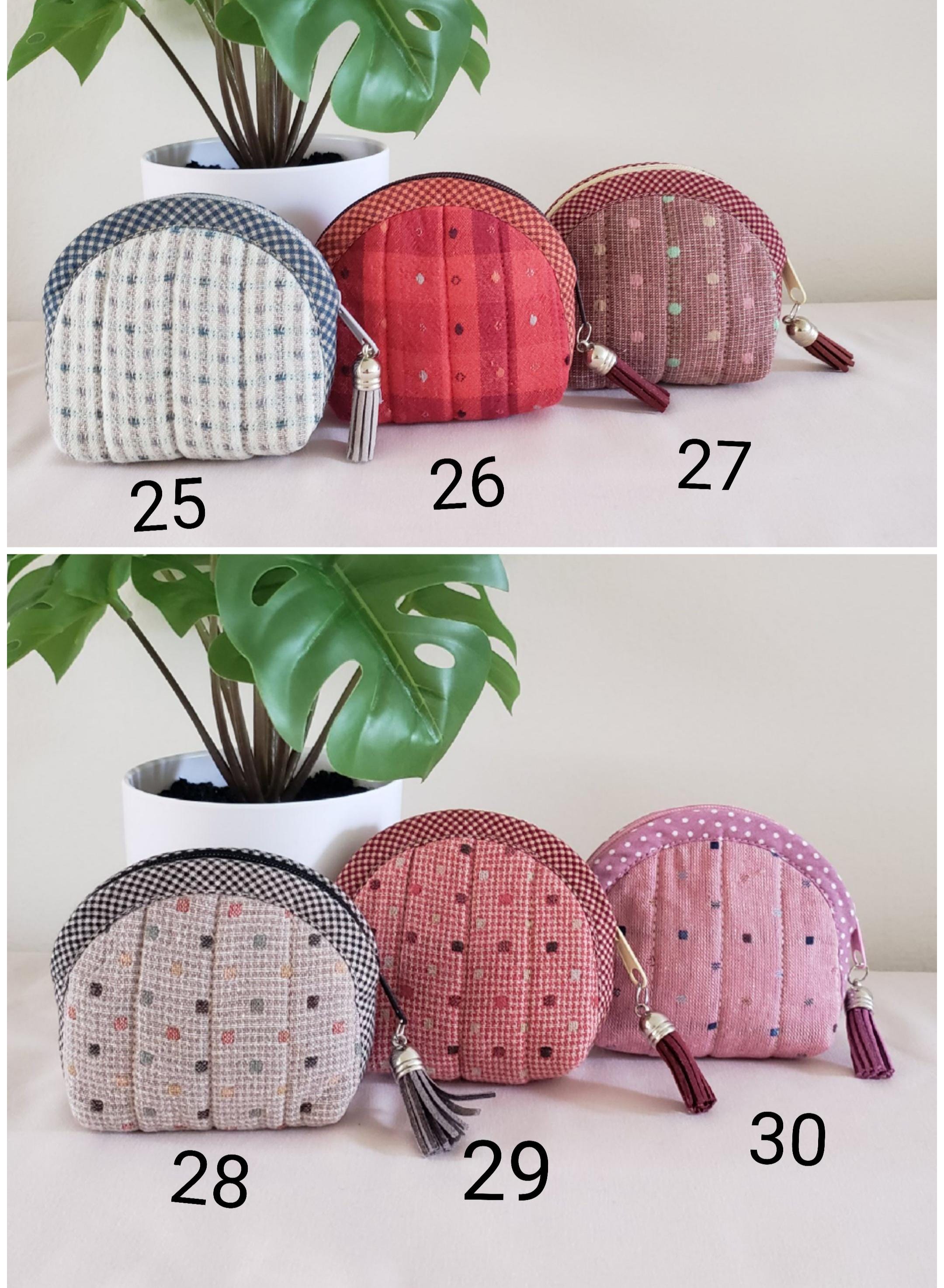 Handmade Quilted Zipper Coin Wallet: Small Jewelry Pouch - Etsy