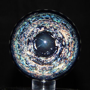 1.96 Dichro Glass Vortex, Art Glass Marble, Glass Pop Art, UV Reactive ...