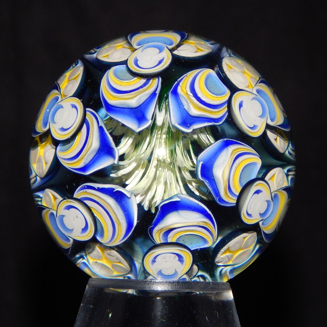 Four Layer Dot Stack Marble, UV Reactive, Glass Pop Art, Art Glass ...