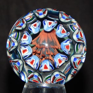 2.08" Four Layer Dot Stack Marble, UV Reactive, Glass Pop Art, Art ...