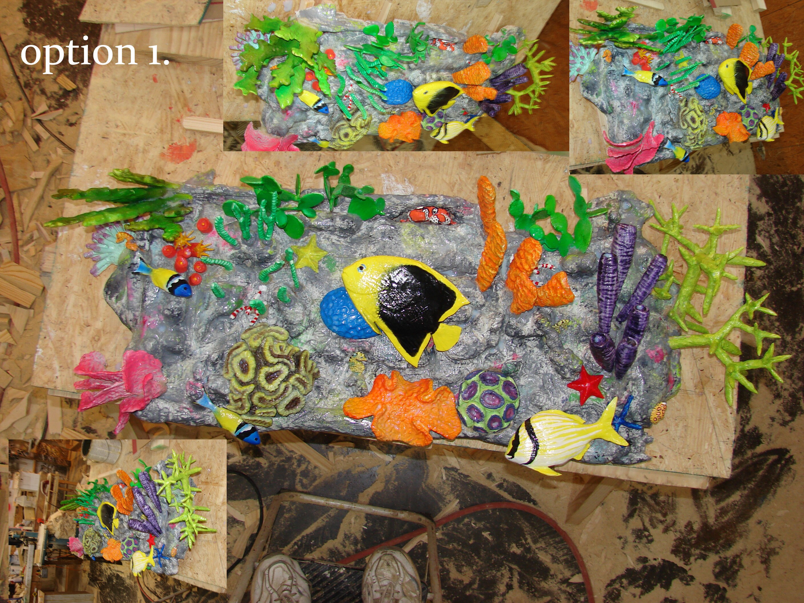 Coral Reef Wall Sculpture Beach House Decor Snorkel Dive Fish | Etsy