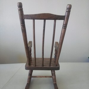 Miniature/small Fairy Rustic Wood Rocking Chair Dollhouse - Etsy