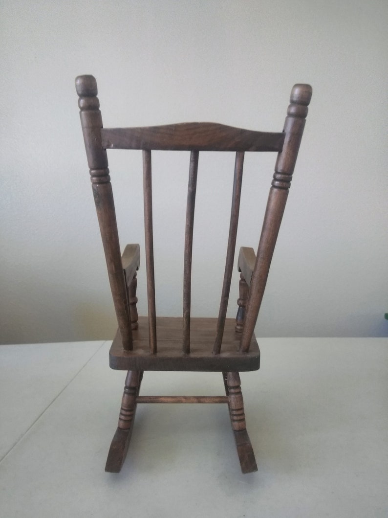 Miniature/small Fairy Rustic Wood Rocking Chair Dollhouse - Etsy