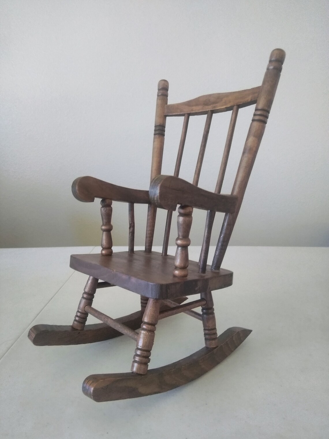 Miniature/small Fairy Rustic Wood Rocking Chair Dollhouse - Etsy