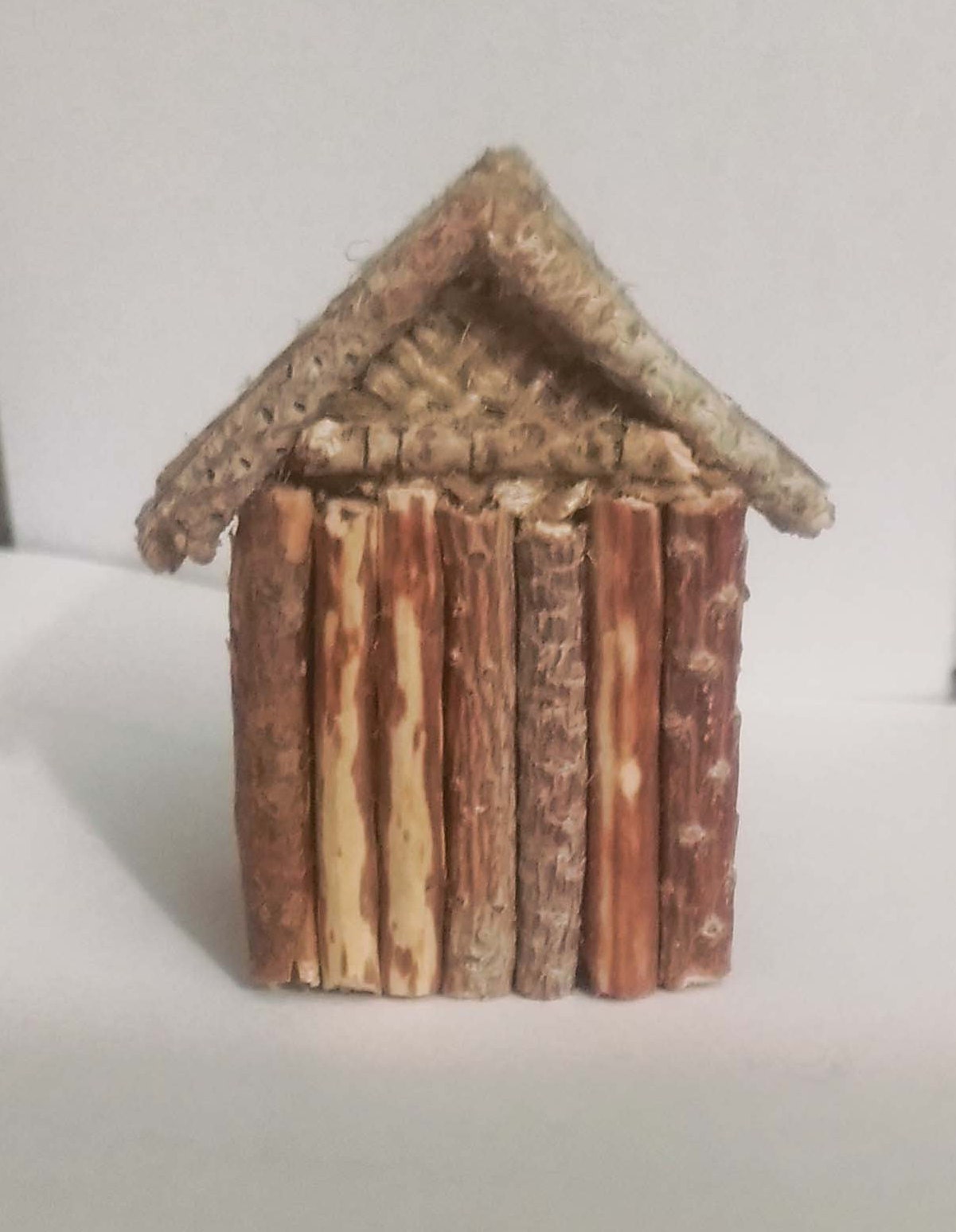 Miniature Handmade Rustic Fairy House Stone Heart Burlap Tree - Etsy