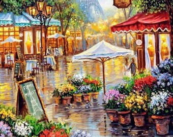 Paris Paint by Number | Etsy