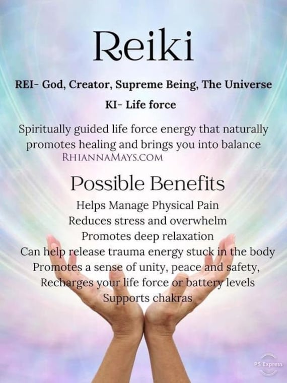 Póster de Reiki 18x24 2 - Etsy España