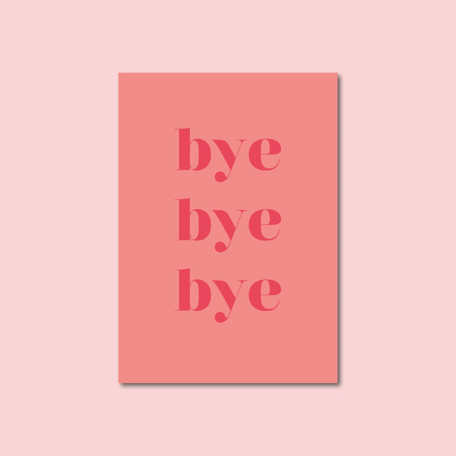 Bye Bye Bye A4 Print - Etsy