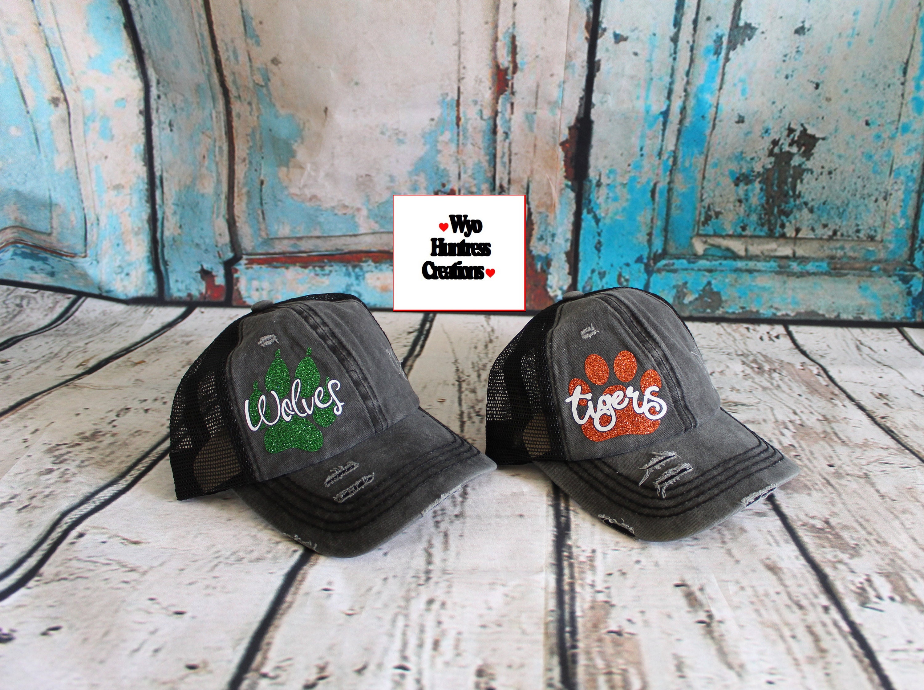 Tiger & Wolves CC High Ponytail Hats - Etsy