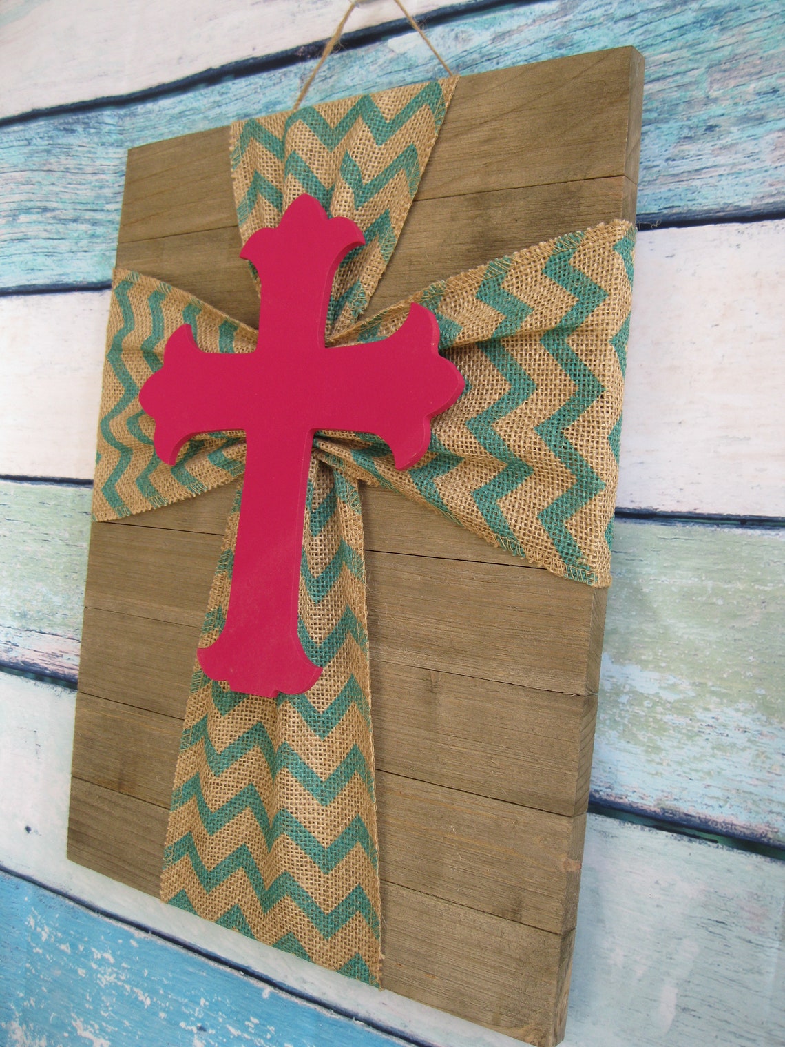 Chevron and Cross - Etsy