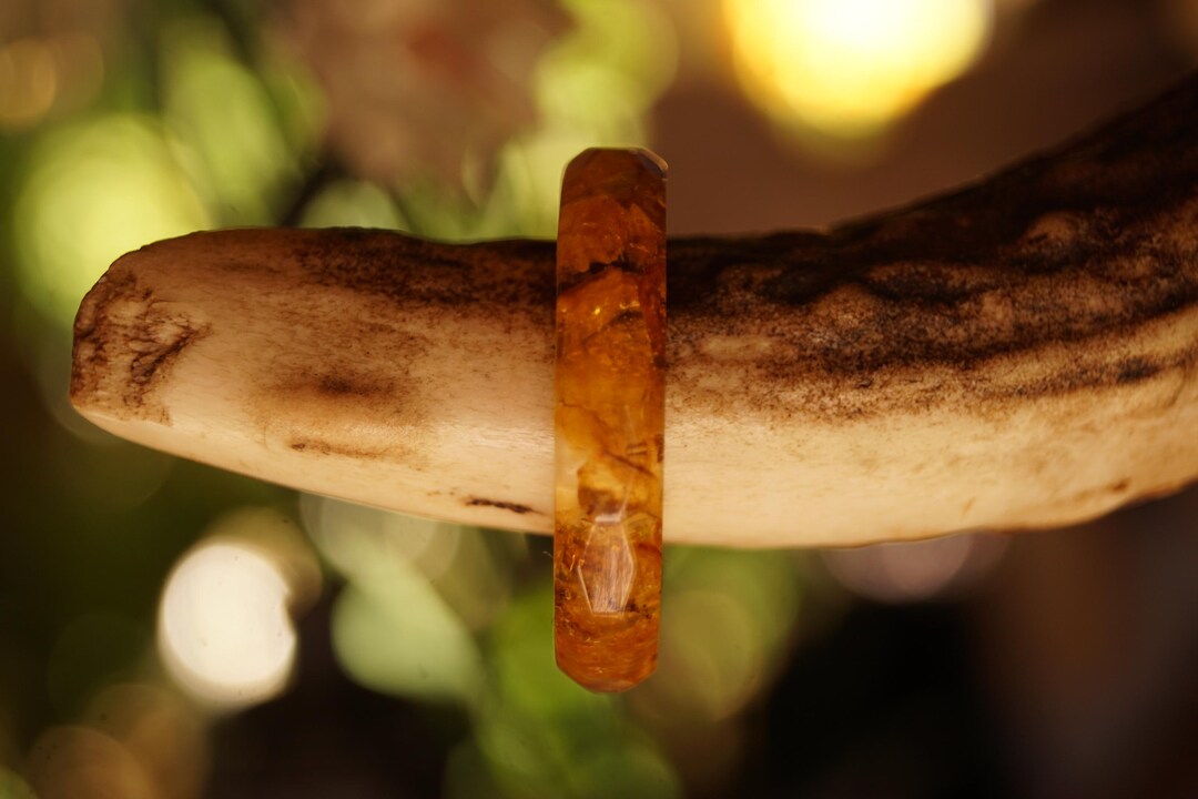 New Zealand Kauri Gum Ring - Etsy