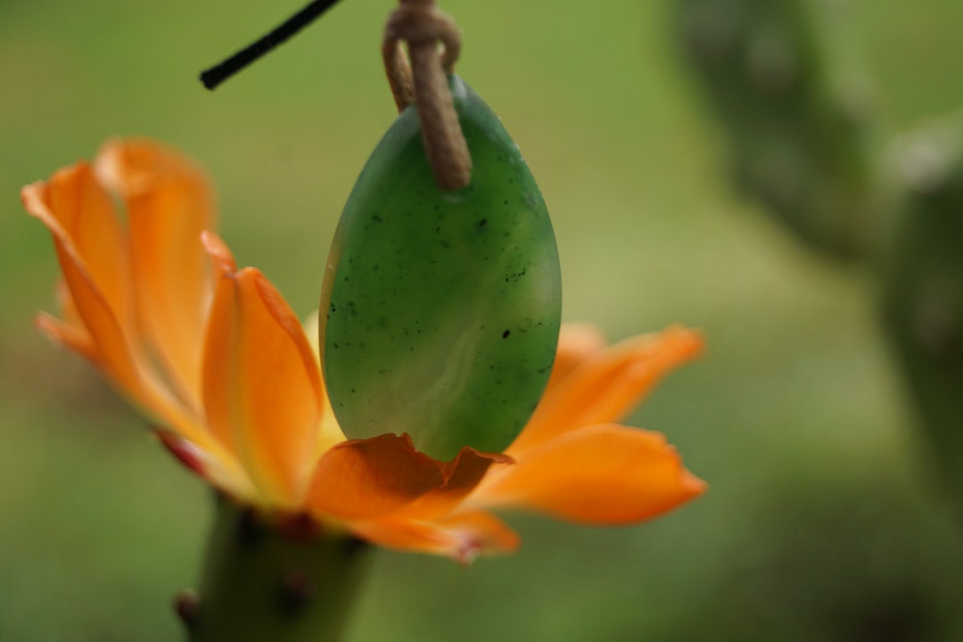 New Zealand Greenstone / Pounamu Tear Drop Pendant - Etsy