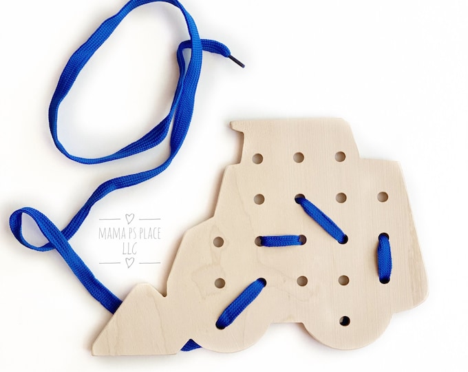 Lacing Board / Toddler Busy Board / Montessori Toy / Waldorf | Etsy