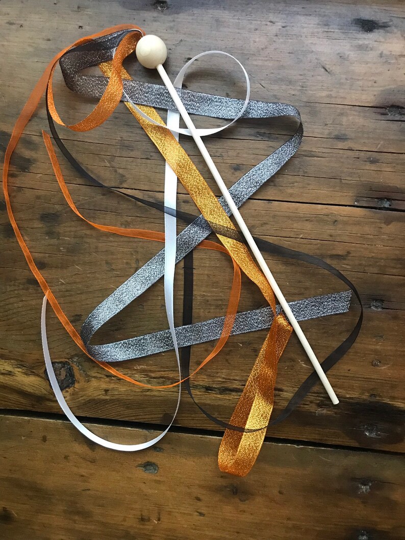 Halloween Ribbon Wand / Magic Wand / Fairy Princess / Trick or | Etsy