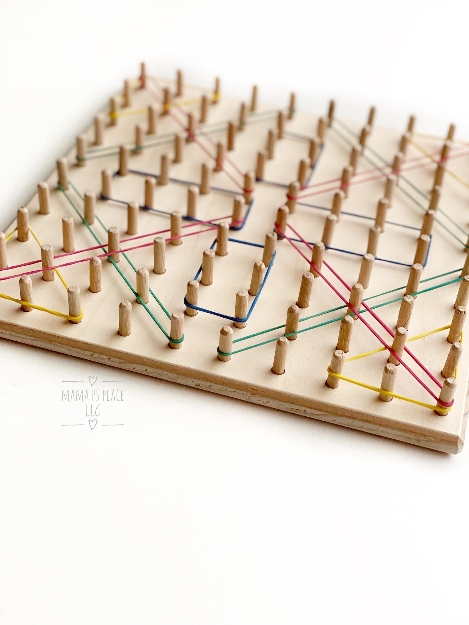 Big Geoboard / Large / Wooden Peg Board / Montessori / Learning Toy ...