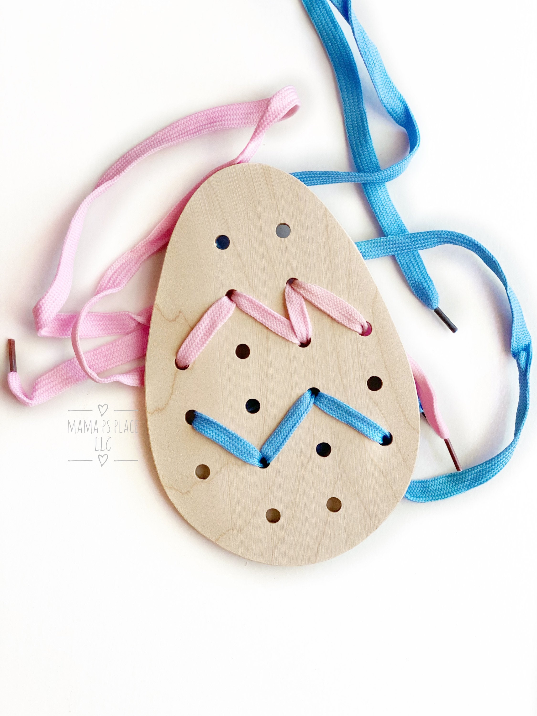 Lacing Board / Easter / Lacing Board / Egg / Toddler Busy | Etsy