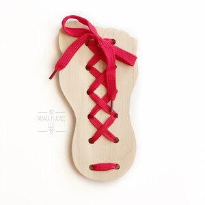 Lacing Board / Toddler Busy Board / Montessori Toy / Waldorf Toy ...