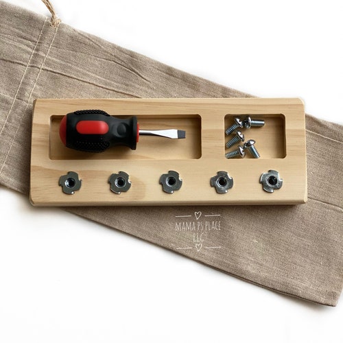 Montessori Screw Board - Etsy
