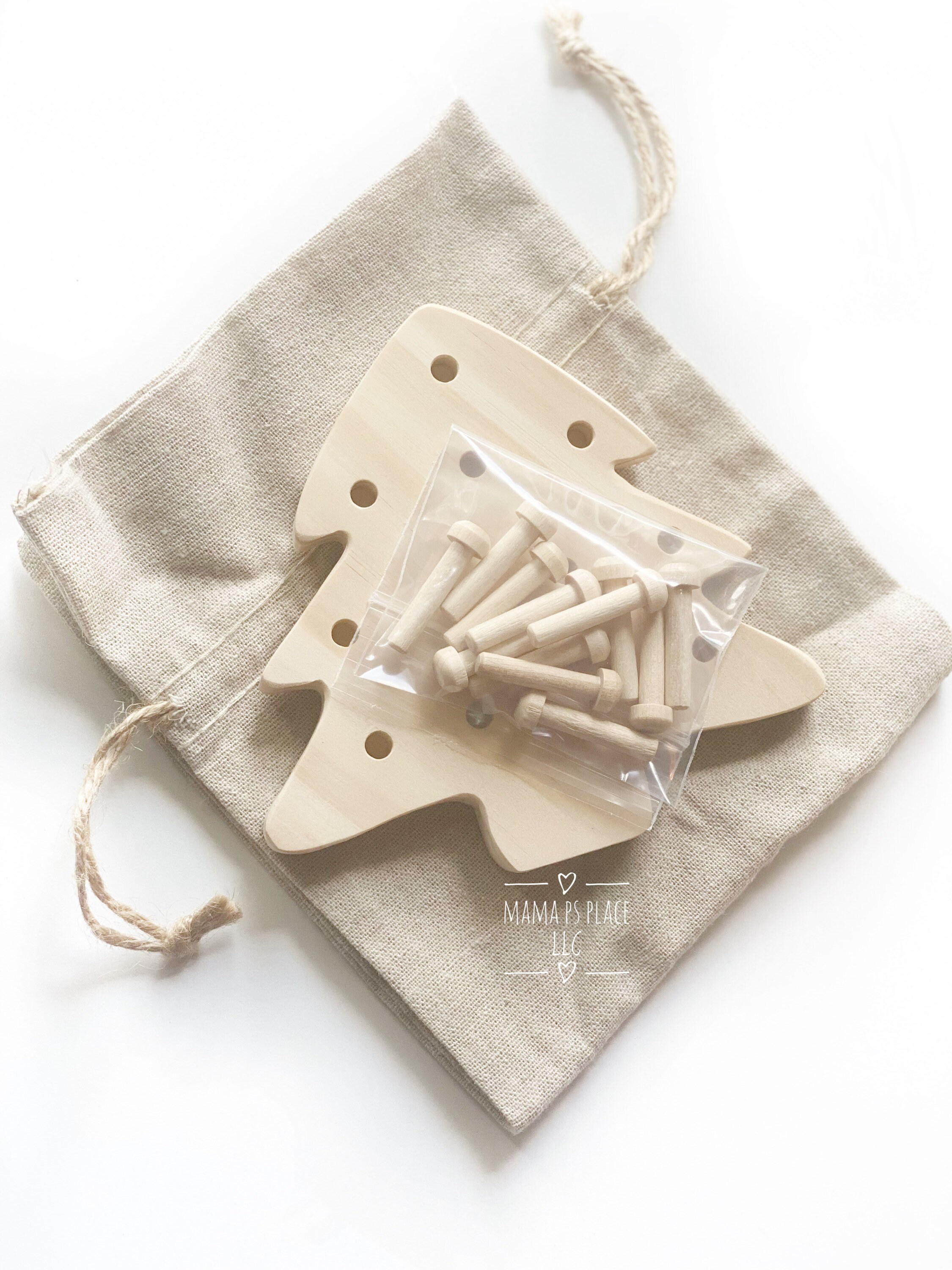 Tree / Peg Puzzle / Christmas Tree / Wooden Peg Board Game / Stocking ...