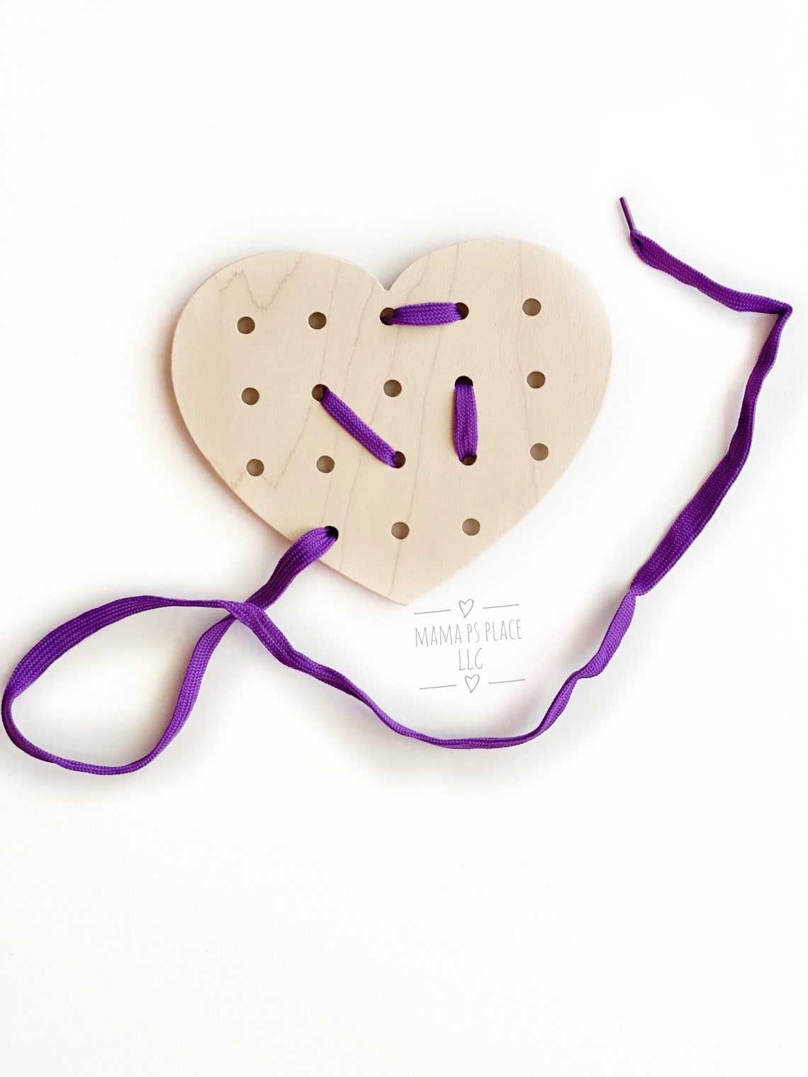 Lacing Board / Heart / Lacing Board / Toddler Busy Board / | Etsy