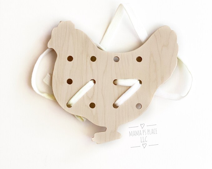 Lacing Board / Toddler Busy Board / Montessori Toy / Waldorf - Etsy