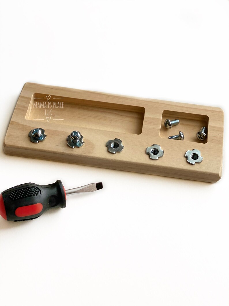 Montessori Screw Board / Toy Screw Board / Life Skills / - Etsy