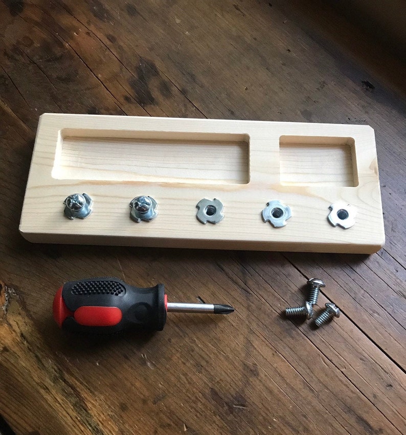 Montessori Screw Board / Toy Screw Board / Life Skills / | Etsy