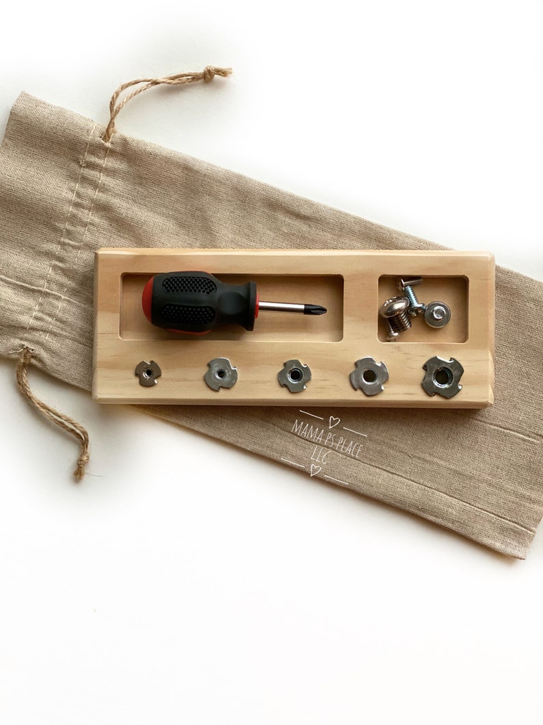 Graded Montessori Screw Board / Toy Screw Board / Development Game ...